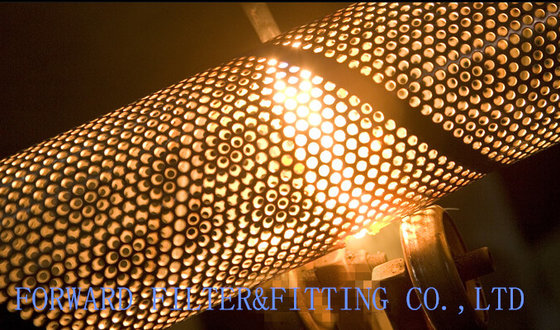 SUS304 / SUS316 Stainless Steel Perforated Steel Pipe With Powder Coated