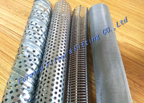 Stainless Steel Spiral Perforated Metal Tube For Filter Element Thickness 0.5～2.5mm