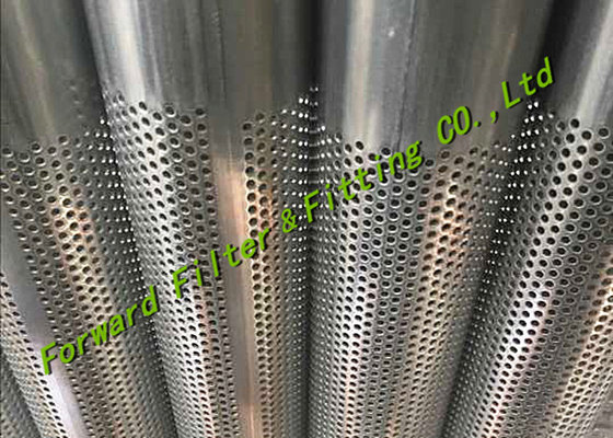 Carbon Steel / Stainless Steel SS304 Perforated Steel Pipe Diameter 28mm ～ 304.8mm
