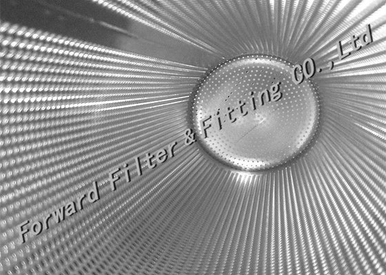 Perforated Aluminum / Copper / Brass Metal Industrial Filter Cartridge Filter Elements