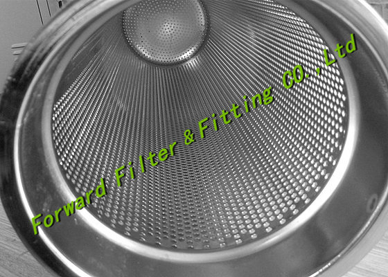 Perforated Aluminum / Copper / Brass Metal Industrial Filter Cartridge Filter Elements