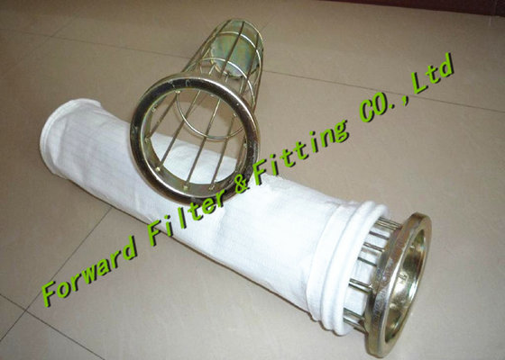 White / Yellow Color Pe Filter Bag Treatment Flue Gas And Dust Particles