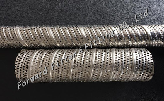 Fine Thin 316 / 316l Stainless Steel Perforated Metal Mesh Tube For Exhaust System