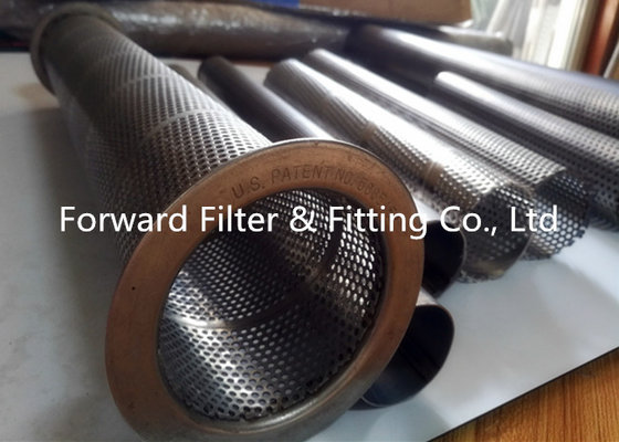 Punching Automotive Perforated Exhaust Tubing , Water Treatment Perforated Filter Tube