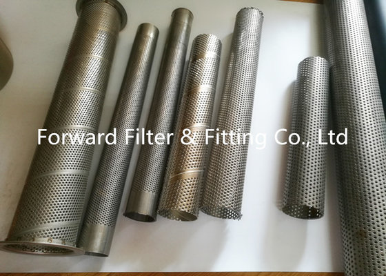 Punching Automotive Perforated Exhaust Tubing , Water Treatment Perforated Filter Tube