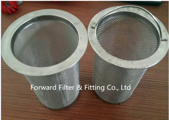 Cylinder Knitted Wire Mesh Tube for Oil Filters , Perforated Metal Mesh Screen