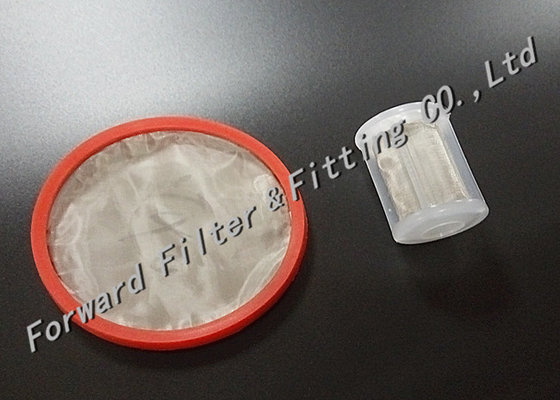PP Framwork Plus Metal Screen Cover Ring / Material SS316 Mesh Filtrate Dimension Customized