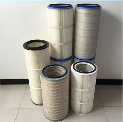 Self Cleaning Air Dust Filter 325 * 660 Industrial Polyester Fiber / Non-Woven / Dust Filter Cartridge