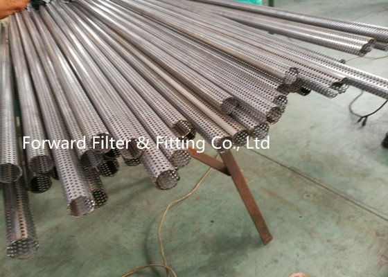1 Inch-3 Inch Stainless Steel Perforated Metal Tube / Perforated Metal Filter Pipe For Muffler Pipe