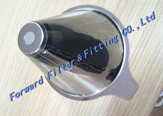 Tea Funnel Double Layer Filtrate 550um Stainless Steel Wire Mesh Filter Miniature Punching  SUS316