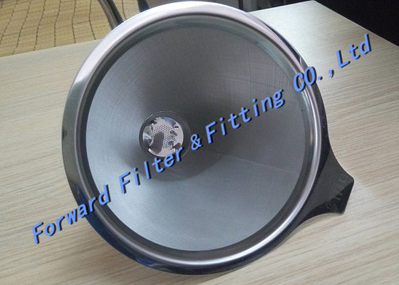 Tea Funnel Double Layer Filtrate 550um Stainless Steel Wire Mesh Filter Miniature Punching  SUS316