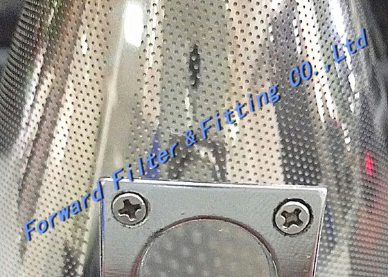 Tea Funnel Double Layer Filtrate 550um Stainless Steel Wire Mesh Filter Miniature Punching  SUS316