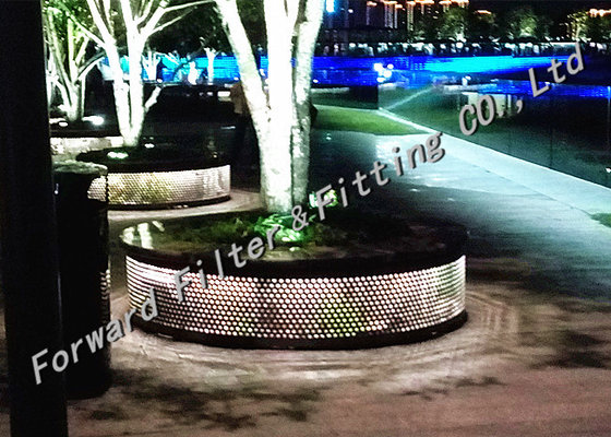 SS304/316 Decorative perforated metal plate for building interior partition , size customized