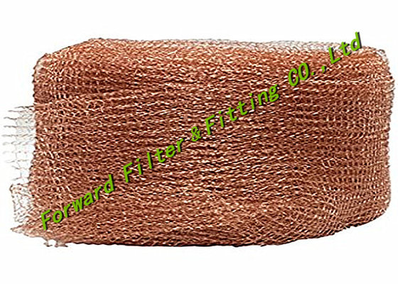 FWD Liquid Gas Separator Knitted Red Copper Wire Mesh Stainless Steel 304,304L,316,316L,317,310S,321,304M, Brass