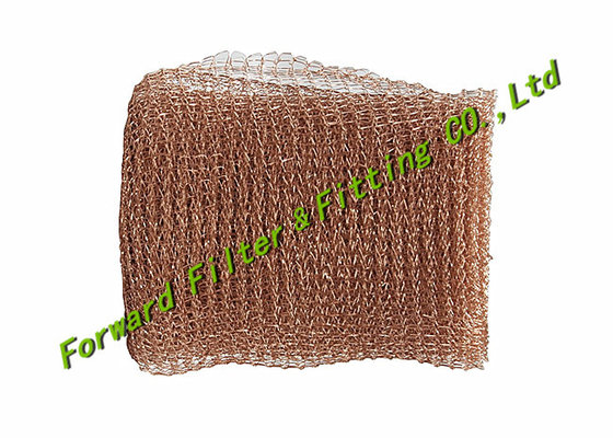 FWD Liquid Gas Separator Knitted Red Copper Wire Mesh Stainless Steel 304,304L,316,316L,317,310S,321,304M, Brass