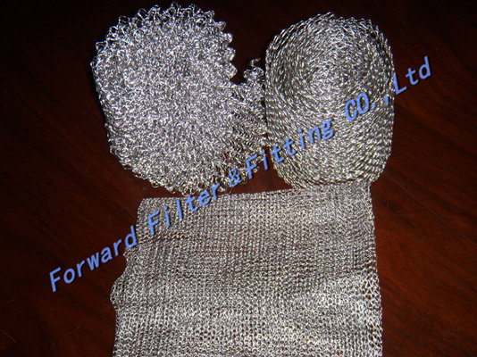 Standard Stainless Steel Woven Metal Mesh / Safe  strong Knitted Wire Mist Eliminator