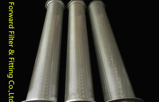 Round Hole Center Perforated Aluminum Tube / Perforated Titanium Tube