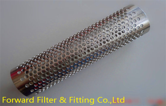 Round Hole SUS316 / 316L Stainless Steel Perforated Tube For Exhaust Tubes