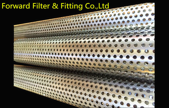 Filtration / Separation Perforated Metal Tube , Perforated Stainless Steel Tubing