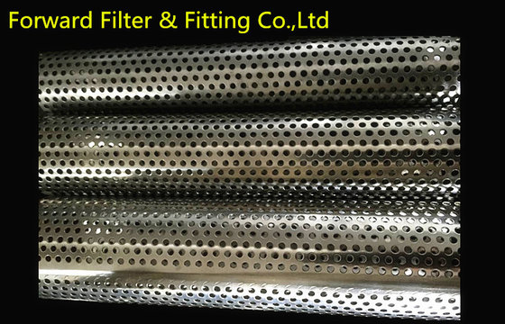 Stainless Steel Perforated Metal Tube For Core Purolator Suction Strainers , Filter Support