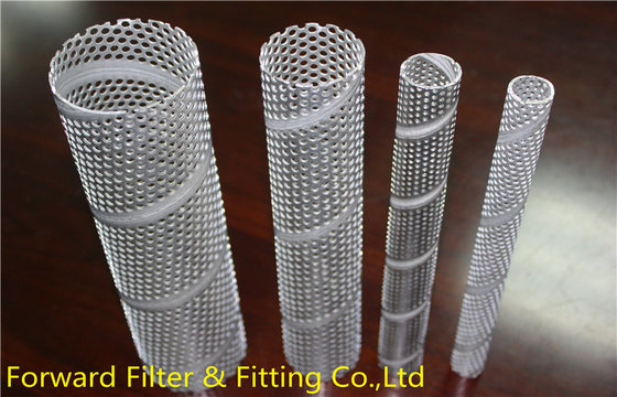 Punching pipe spiral welding round hole network tube oil sand control tube， 0.2mm - 15mm Wall Thickness