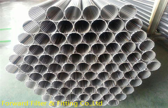 Straight Weld Decorative Perforated Metal Tube Oval Shape of Hole