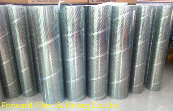 Customized Perforated Metal Tube With Precise Rolling Mild Steel Spiral Welded