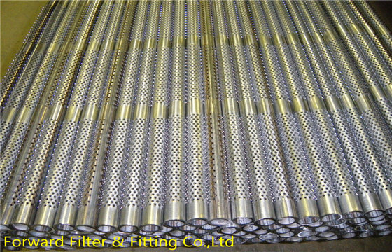 Center Muffler Perforated Metal Tubing Stainless Steel , Filtration / Separation Tubes