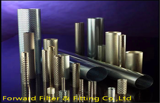 Center Muffler Perforated Metal Tubing Stainless Steel , Filtration / Separation Tubes