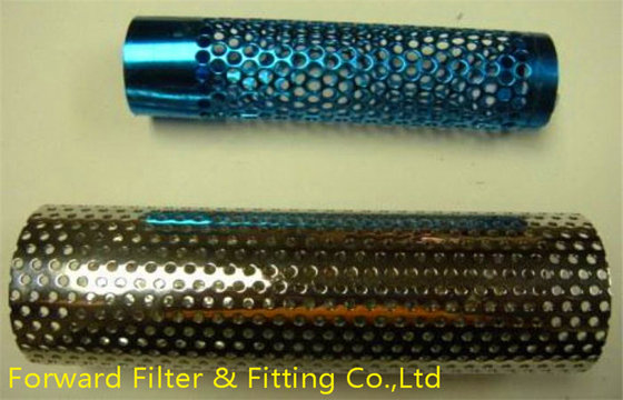 Mild Steel Perforated Metal Tube For Oil Well , High Speed Hole Punching