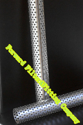 Gas / Liquid Diffusion Perforated Metal Tube / Perforated Exhaust Pipe