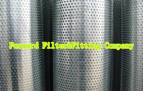 Gas / Liquid Diffusion Perforated Metal Tube / Perforated Exhaust Pipe