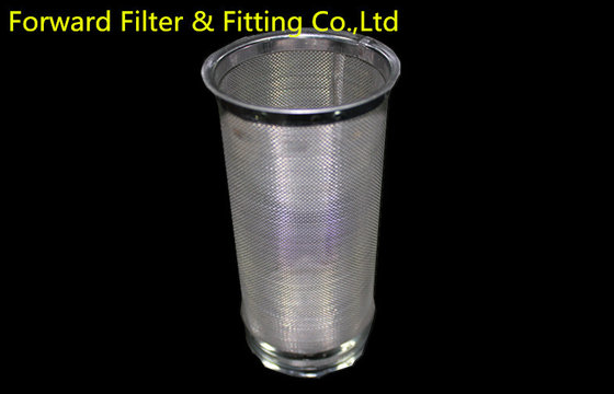 Plain Weave PVC Coated Wire Mesh Filter Cylinder / Perforated Filter Tube