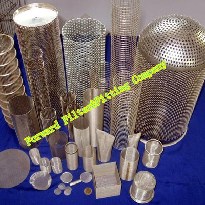 Filtration / Separation Perforated Metal Mesh Filter Tubes With High Performance