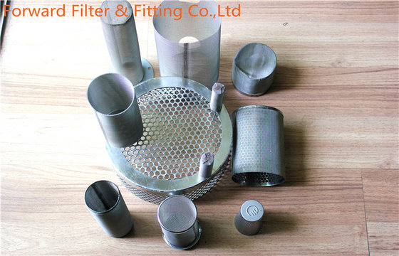 Durable SS Wire Mesh Air Filter Screen Tube / Oil system stainless steel filter