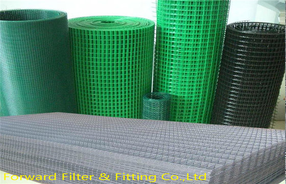 Low Carbon Steel Architectural Woven Metal Mesh / PVC Coated Welded Wire Mesh