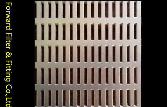 Long Hole Stainless Steel Perforated Sheet Metal Panel For Internal Combustion Engine Filter