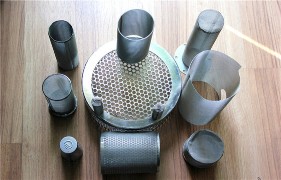 Durable SS Wire Mesh Air Filter Screen Tube / Oil system stainless steel filter