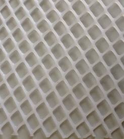 Corrosion Resistance Epoxy Nylon Wire Mesh , High tension White Plastic Wire Mesh