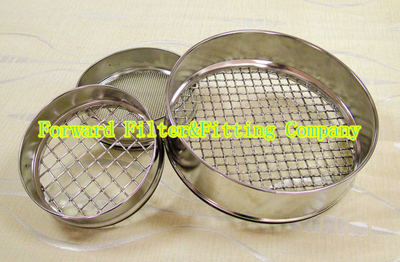 SS Perforated Plate Test Sieve ,  200 Woven Wire Mesh Sieves for food industry