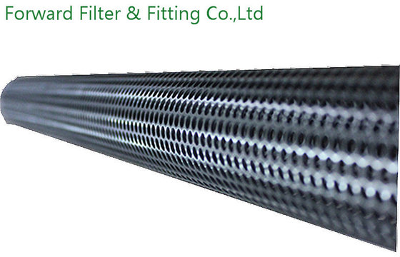 Durable Round Supporting Perforated Metal Pipe 6 Inches Diameter
