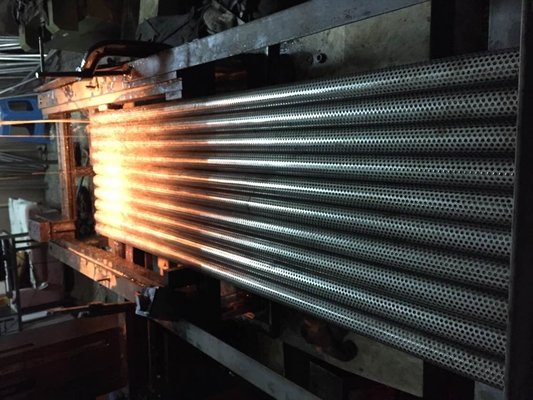 250mm Welded Perforated Metal Tubing , 316 Stainless Steel Perforated Tube