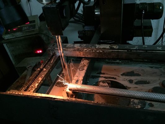 250mm Welded Perforated Metal Tubing , 316 Stainless Steel Perforated Tube