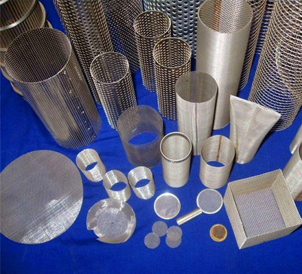 Petroleum Perforated Metal Wire Filter Mesh Tube , Filter Parts