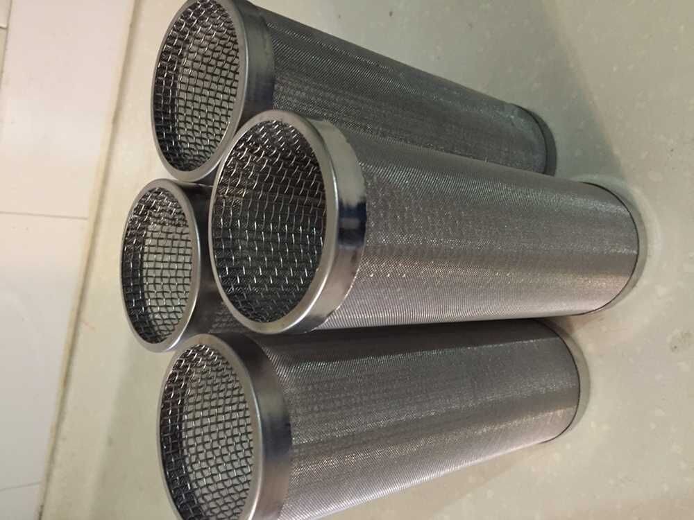 Larger Diameter Welding Stainless Steel Perforated Exhaust Pipe For Filter Frame