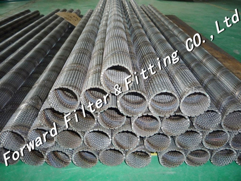 Stainless steel perforated exhaust tube / perforated cylinder / perforated filter