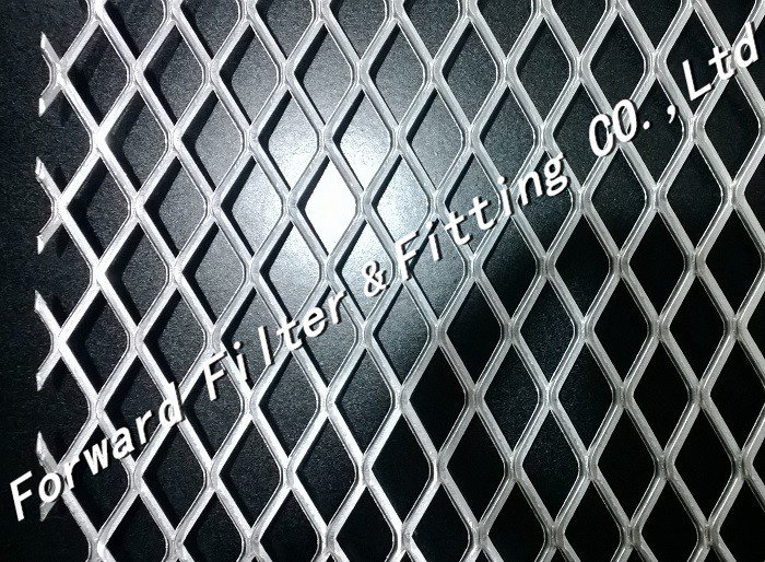 Durable Diamond Hole Expanded Stainless Steel Mesh Powder Coating
