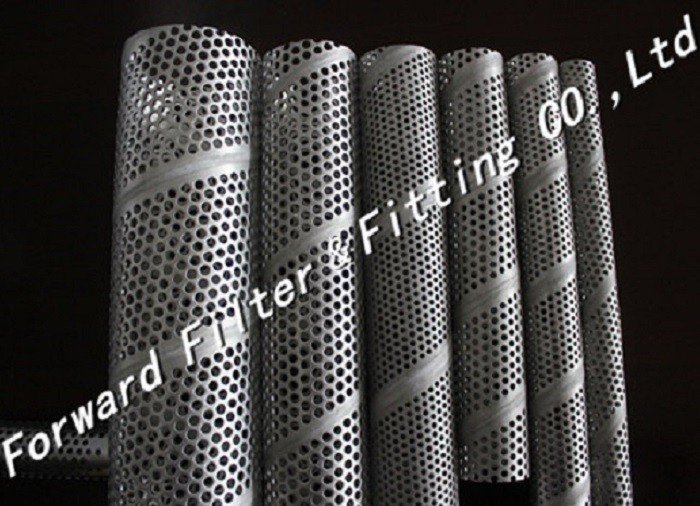 stainless steel spiral tube /carbon steel punching spiral welded central mesh pipe
