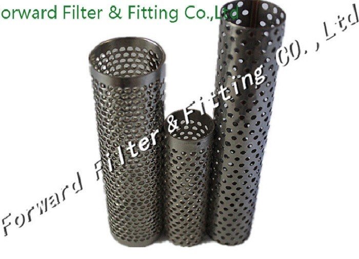 Durable Ss 2.5mm Thick Perforated Metal Tube / 300mm Diameter