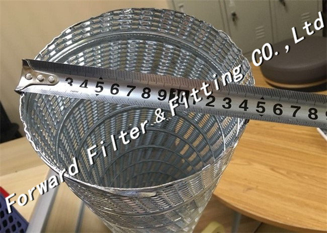 Laboratory Large Diameter Perforated Metal Pipe For Oil / Water / Gas / Sand Filter